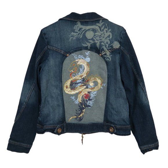 Apple Bottoms | Jackets & Coats | Xl Apple Bottom Y2k Metallic Dragon ...